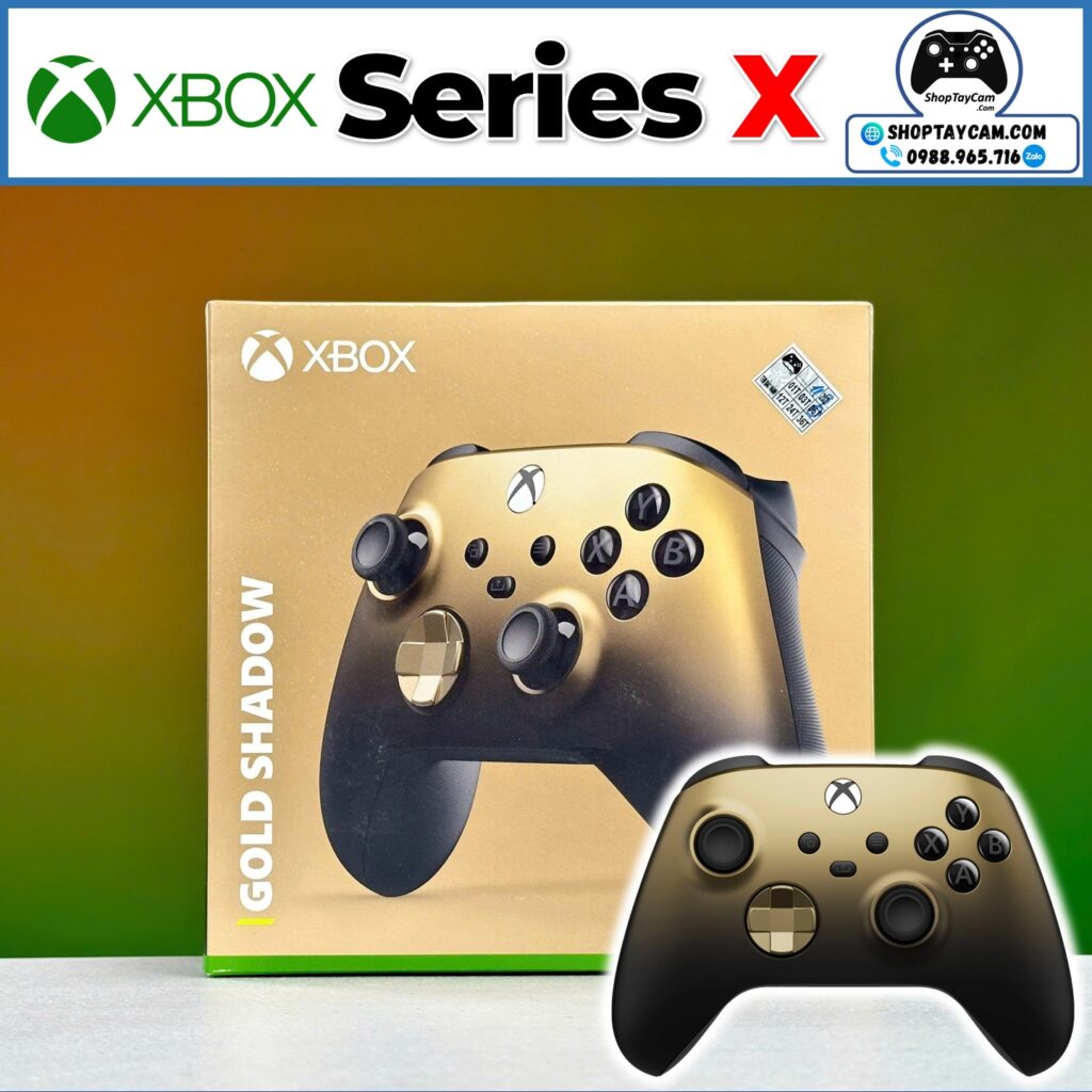 Tay Cầm Xbox One X / Xbox Series X Chính Hãng Vàng GOLD SHADOW Special ...
