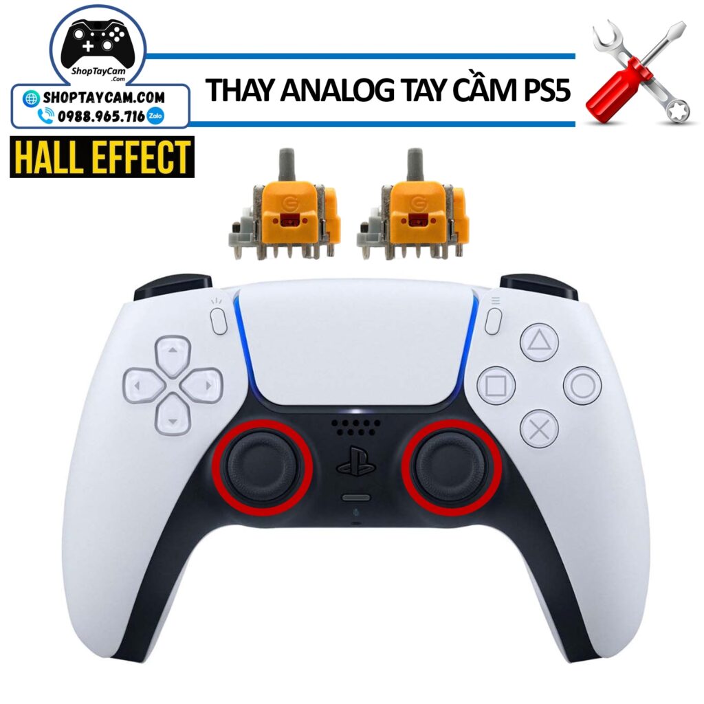 Thay Cần Analog Tay Cầm PS5 – Thay Cần Joystick PS5 - Cần Hall Effect ...